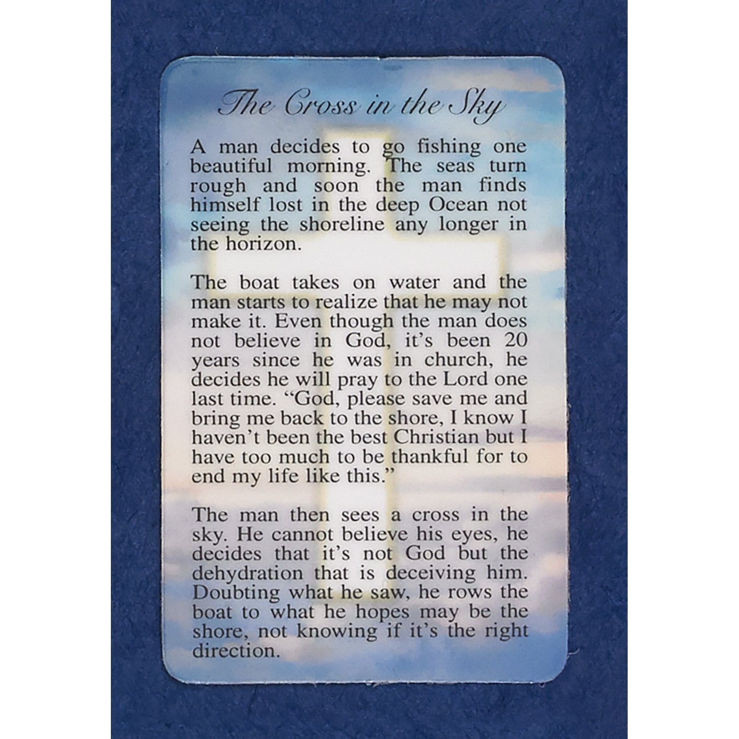 Cross in the Sky Prayer Cards – Lumen Mundi