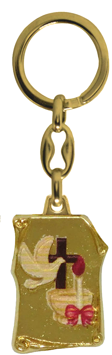 UV Confirmation Key Ring, Gold – Lumen Mundi